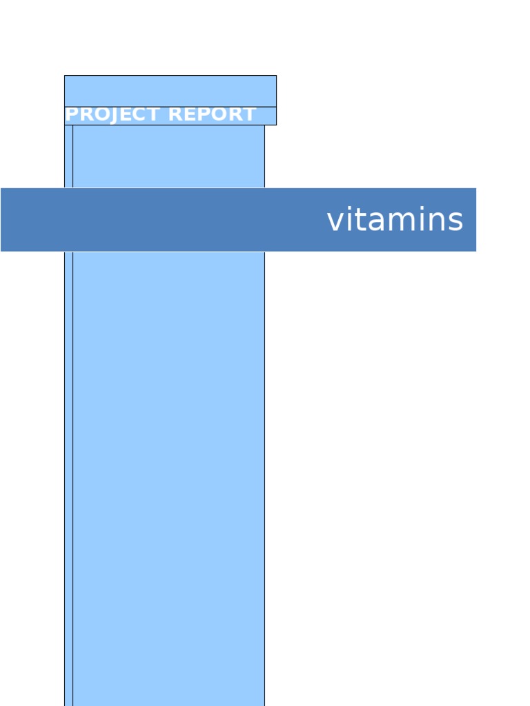 Vitamins and Hormones Project Report | PDF | Vitamin | Vitamin A