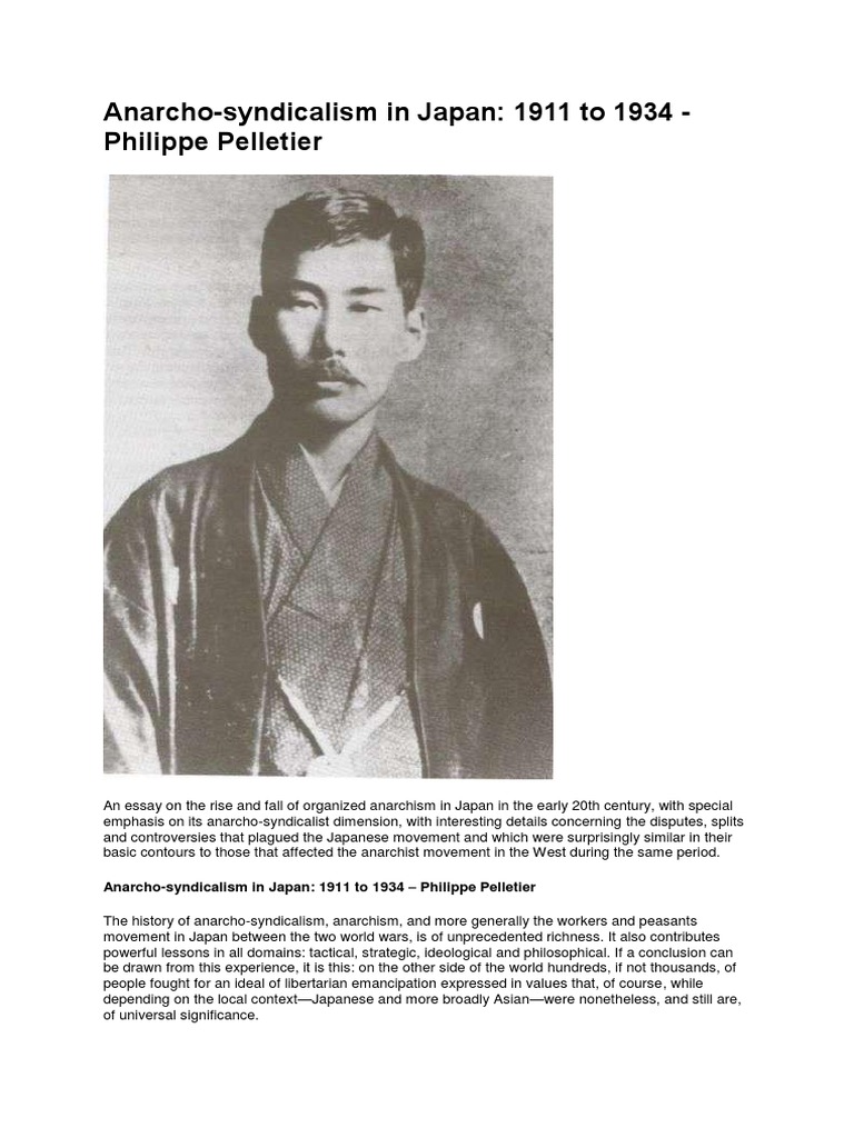 Anarcho-Syndicalism in Japan: 1911-1934 | PDF | Socialism | Libertarianism