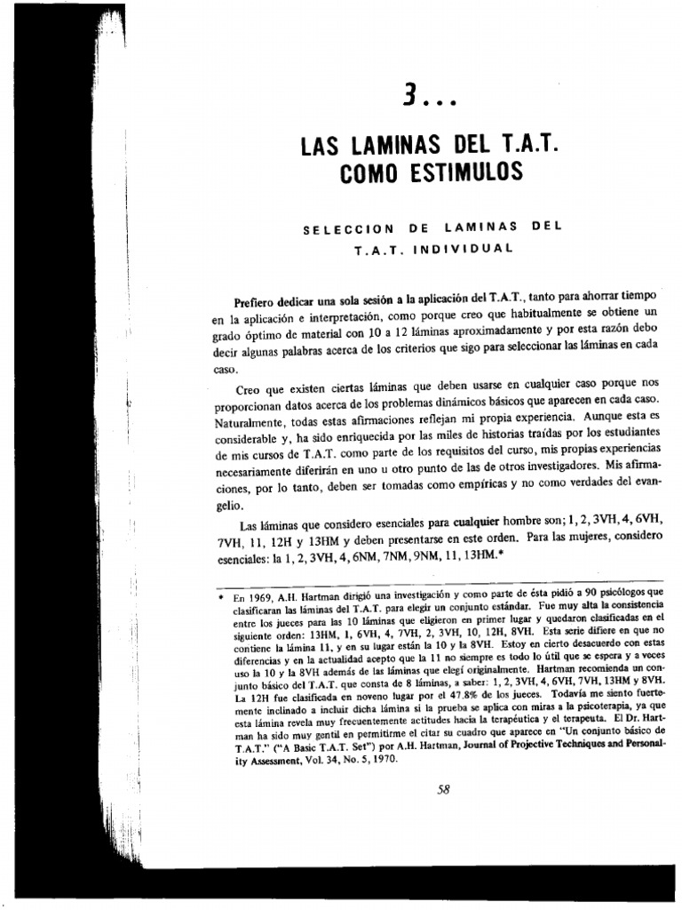 Interpretacion Laminas T.a.T. | PDF | Mujer | Homosexualidad