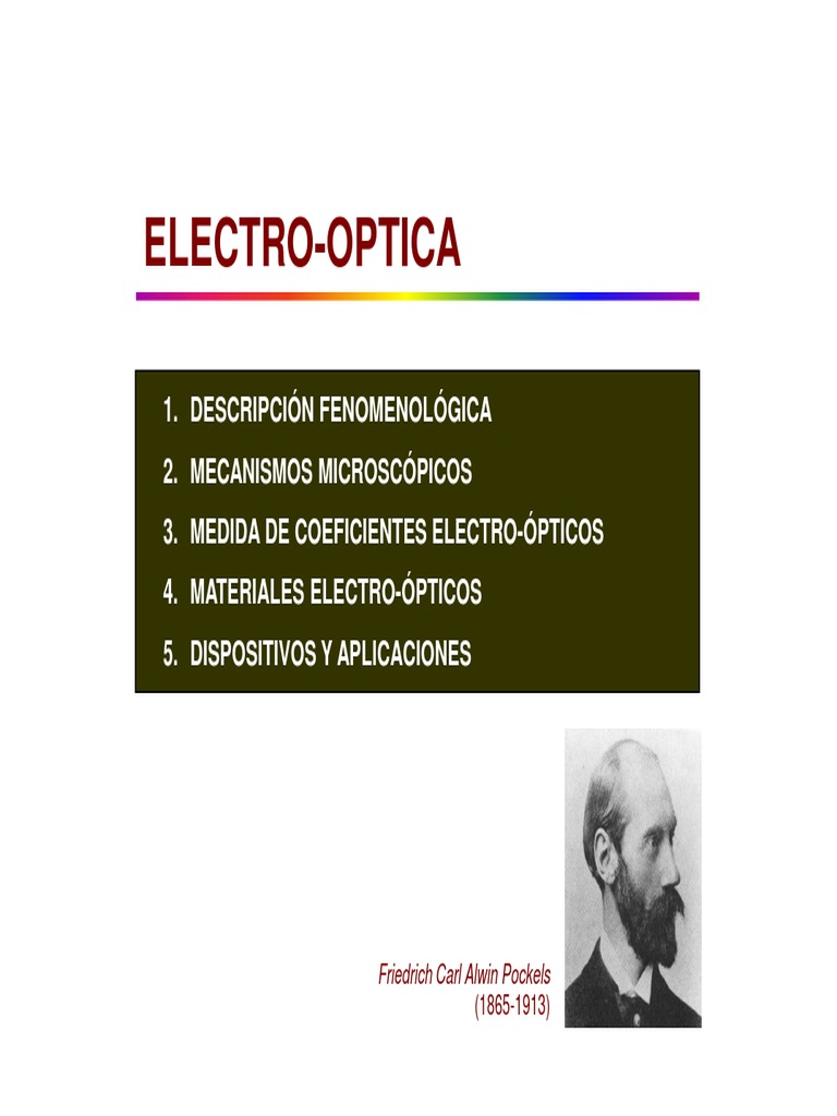 Electro Optica (08 09) PDF | PDF | Cristal liquido | Polarización (ondas)