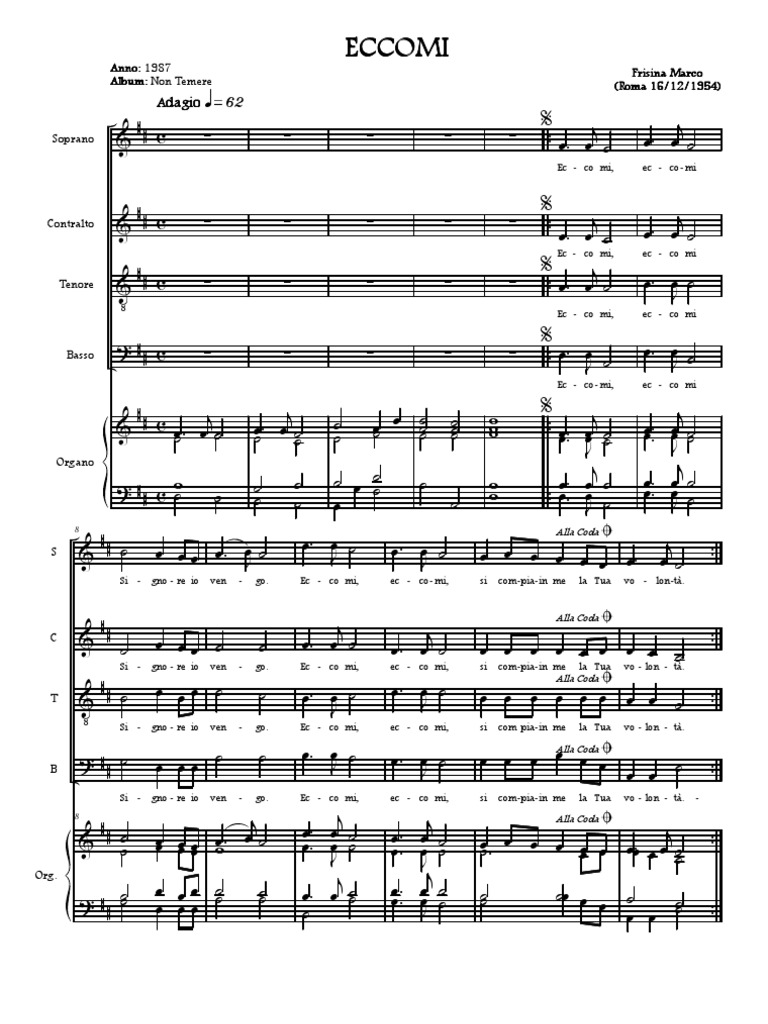 Eccomi Marco Frisina