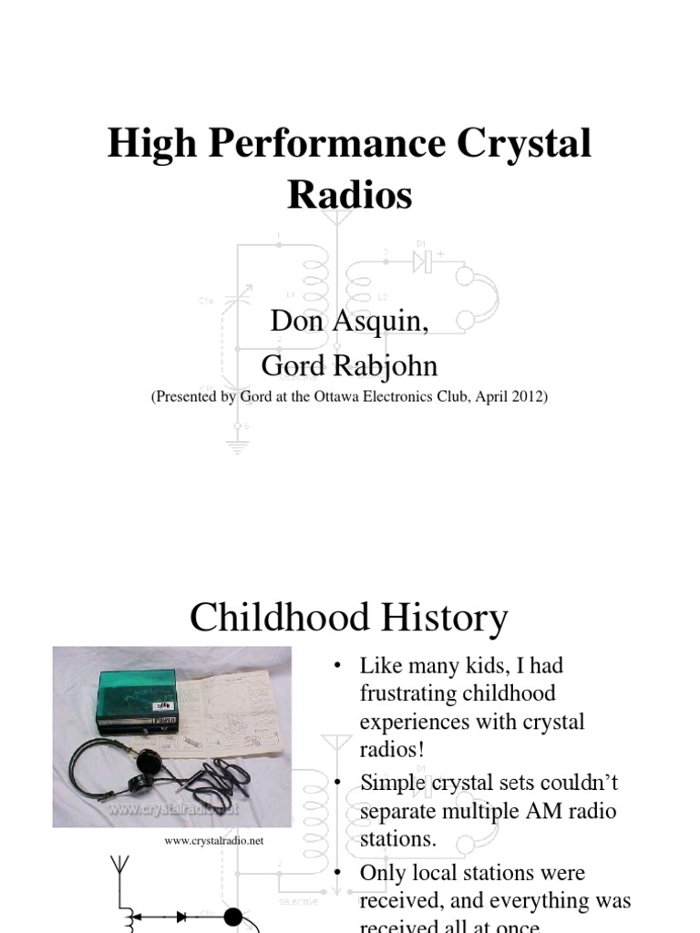 The Secret To High Performance Crystal Radios | PDF | Inductor ...