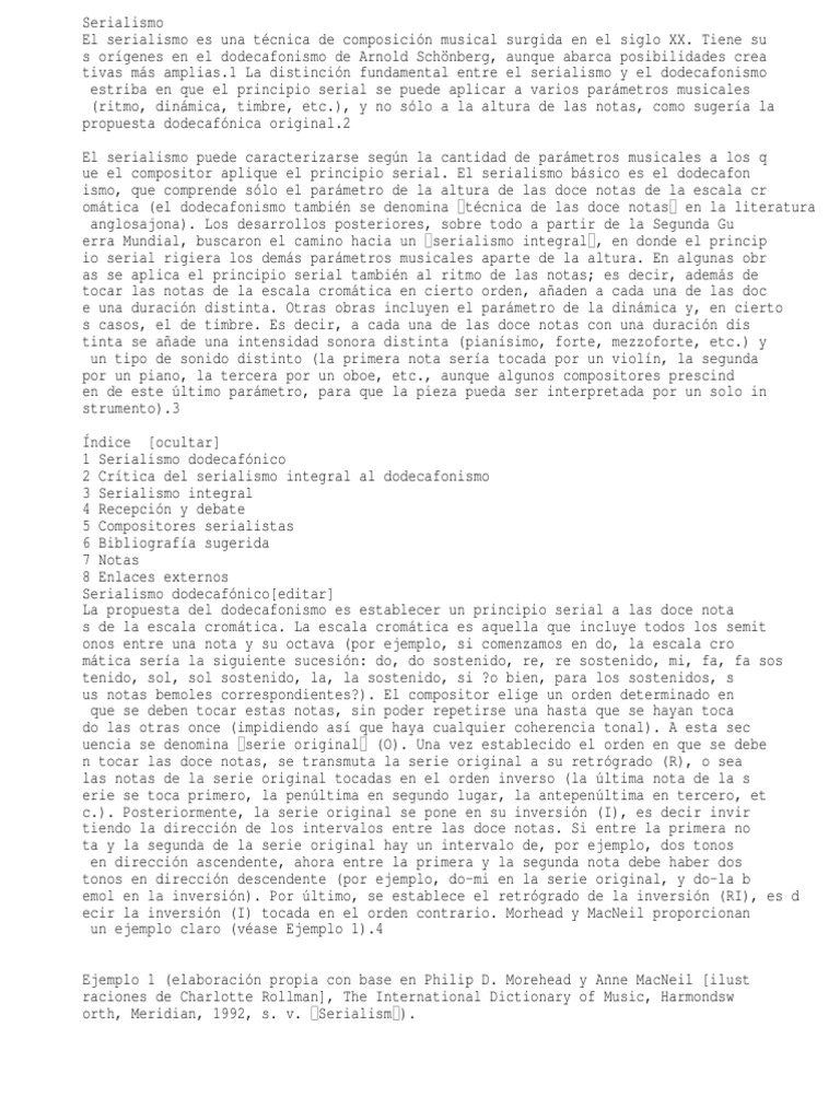 Serialismo | PDF | Compositores | Música