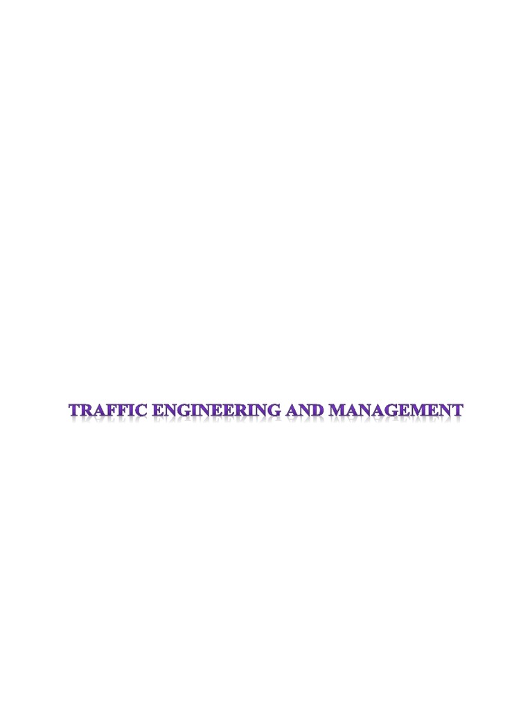 Traffic Full Book | PDF | Traffic | Road