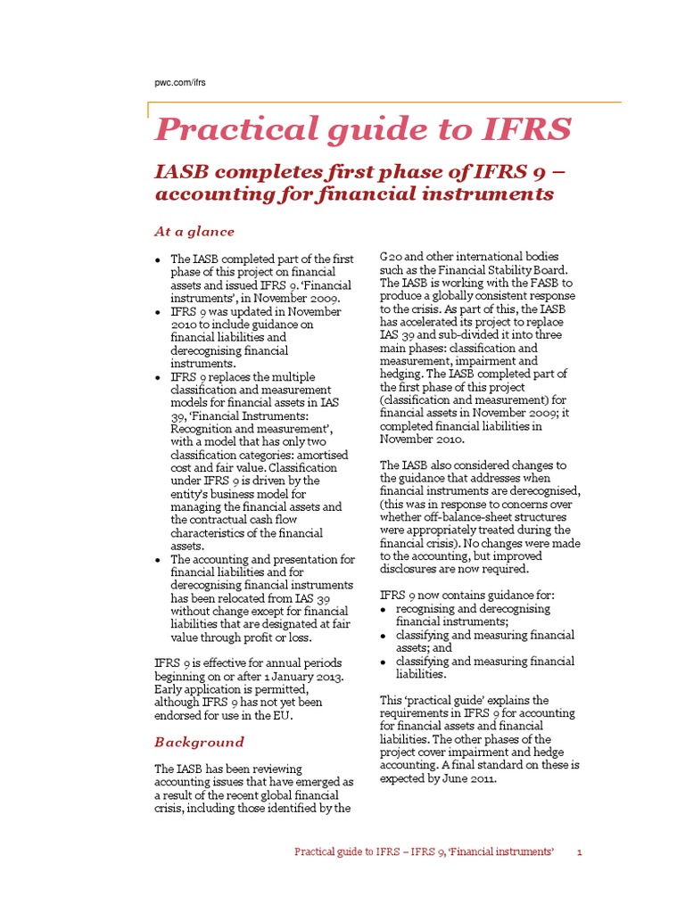 Ifrs 9 | PDF