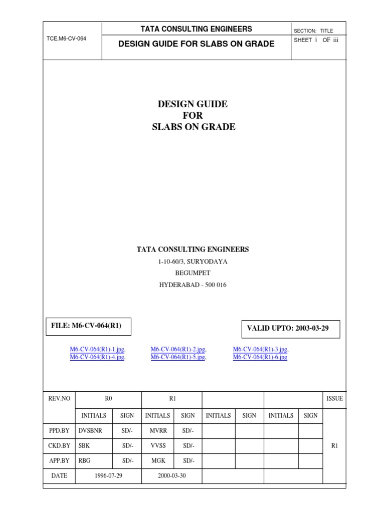 Design Guide for Slabs on Grade | PDF | Strength Of Materials | Concrete