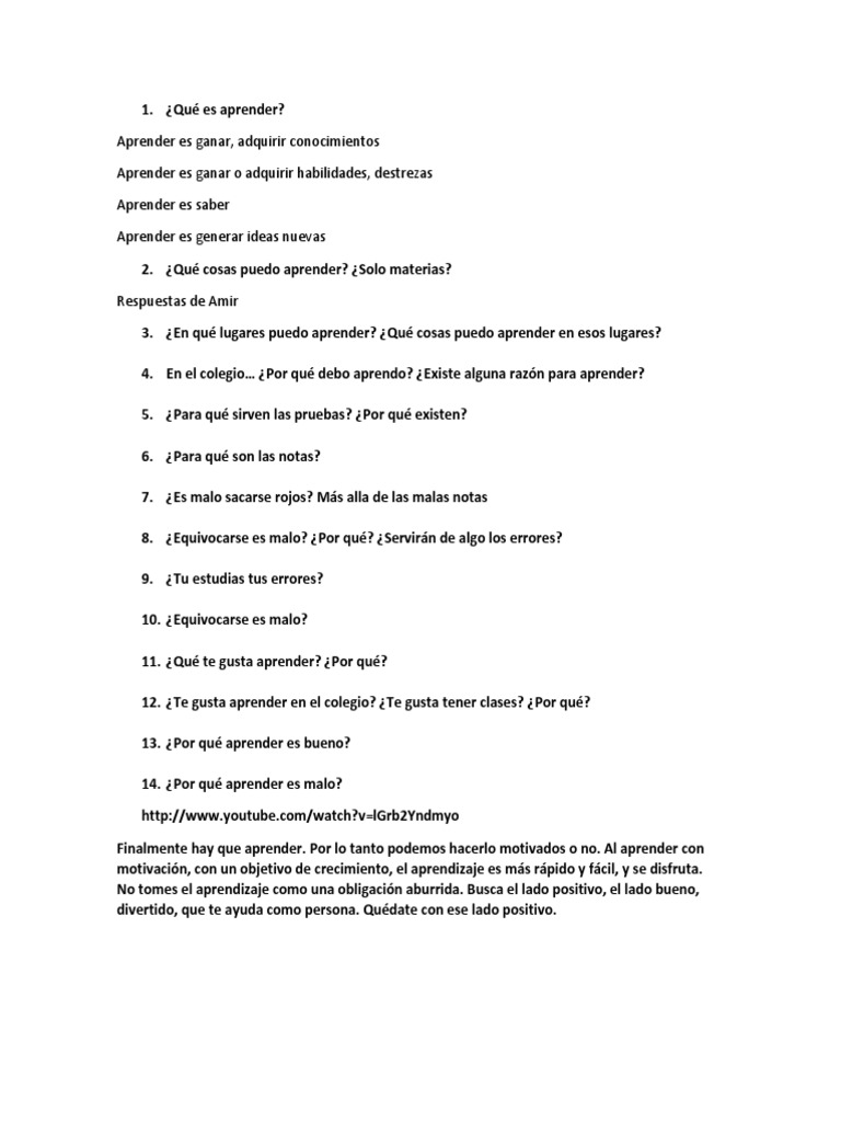 Qué Es Aprender | PDF | Aprendizaje | Cognición
