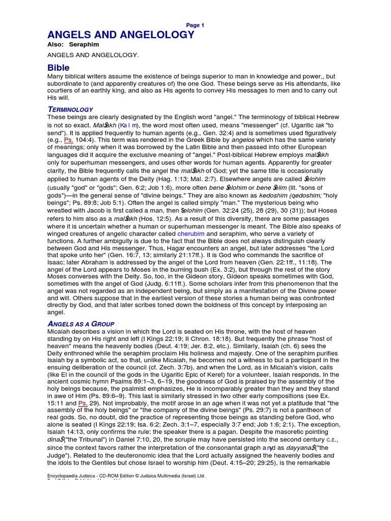 Angels and Angelology | PDF | Fallen Angels | Angel