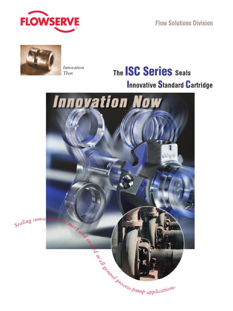 ISC Series: The Seals Nnovative Tandard Artridge | PDF | Pump | Silicon