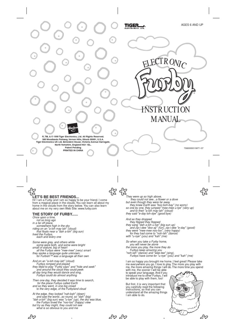 Furby (Manual Español) | PDF