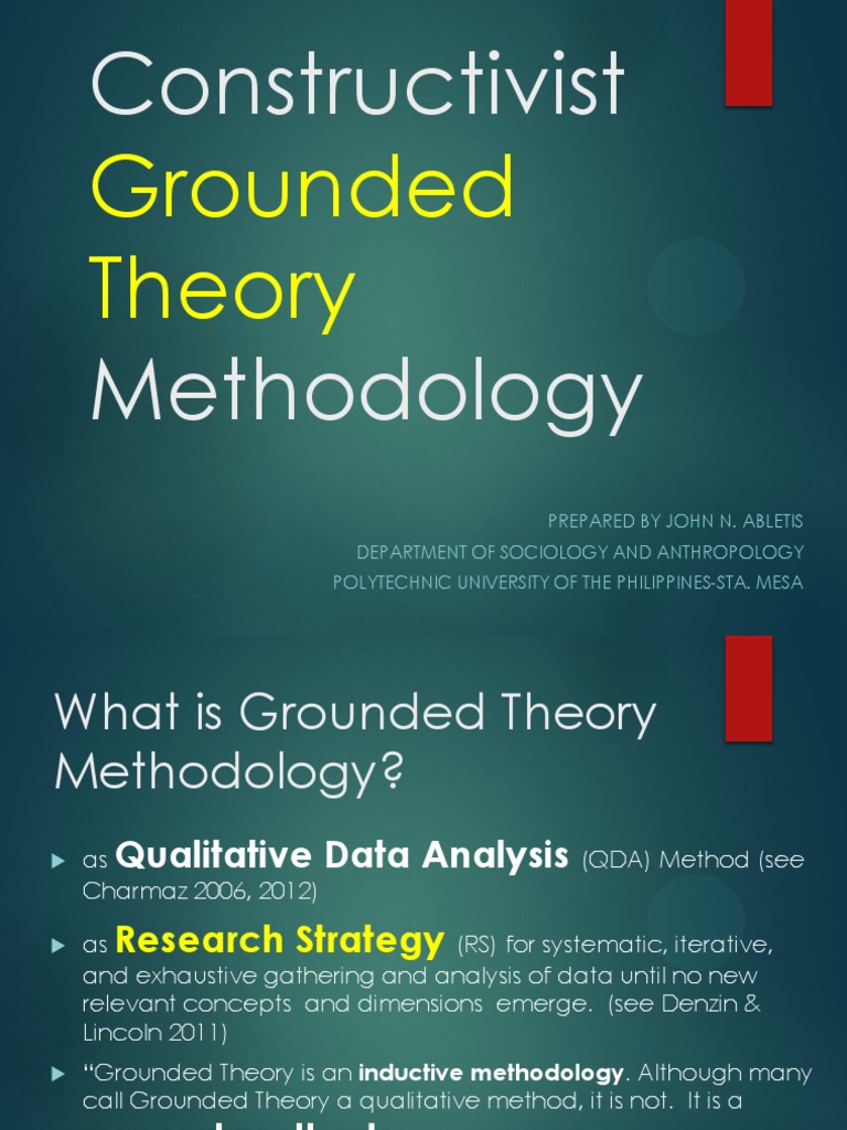 Constructivist Grounded Theory Methodology | Download Free PDF ...