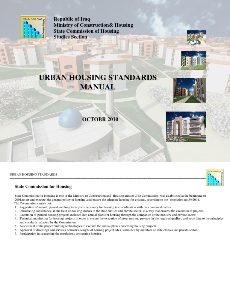 Urban Housing Standards - Iraq | PDF | Public Housing | Bedroom