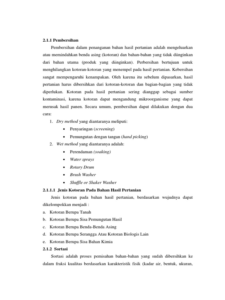 Sortasi Grading | PDF | Sains & Matematika | Teknologi & Rekayasa
