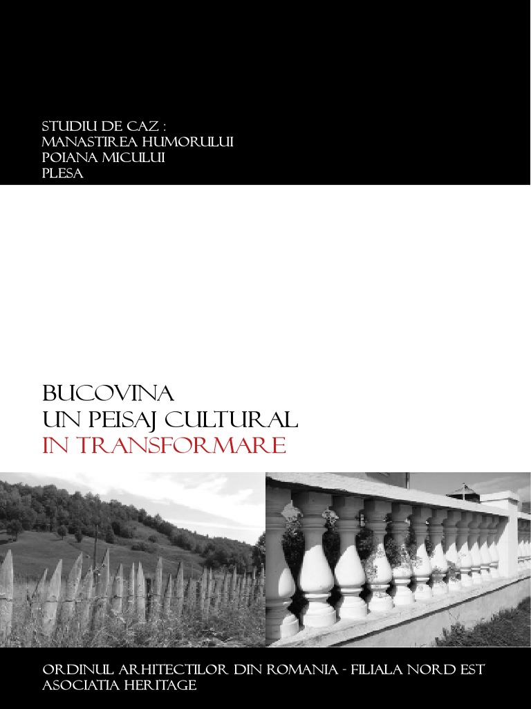 Brosura Manastirea Humorului Peisaj Cultural PDF | PDF