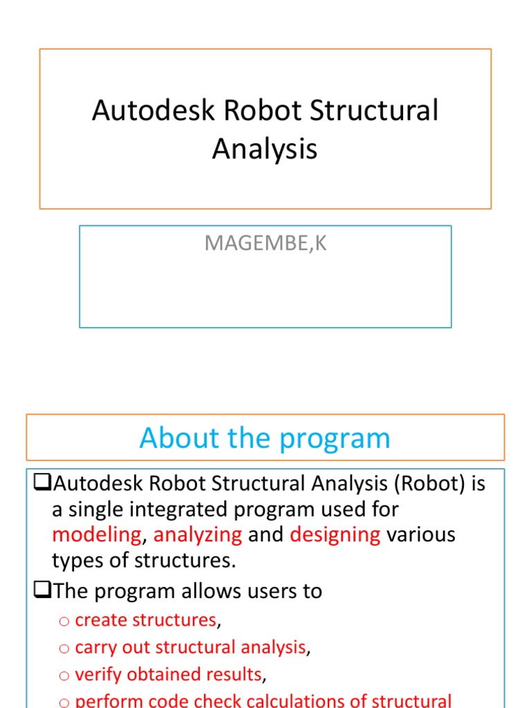 Autodesk Robot Structural Analysis Overview | PDF | Structural Analysis ...