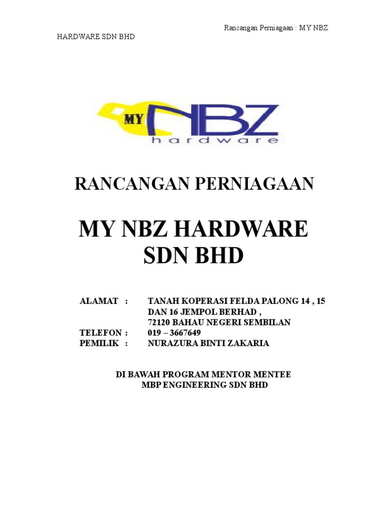 Rancangan Perniagaan | PDF