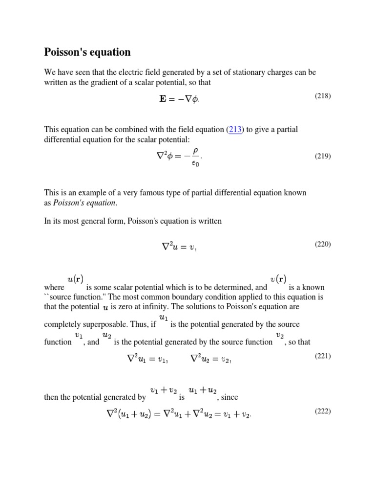 Understanding Poisson's Equation | PDF