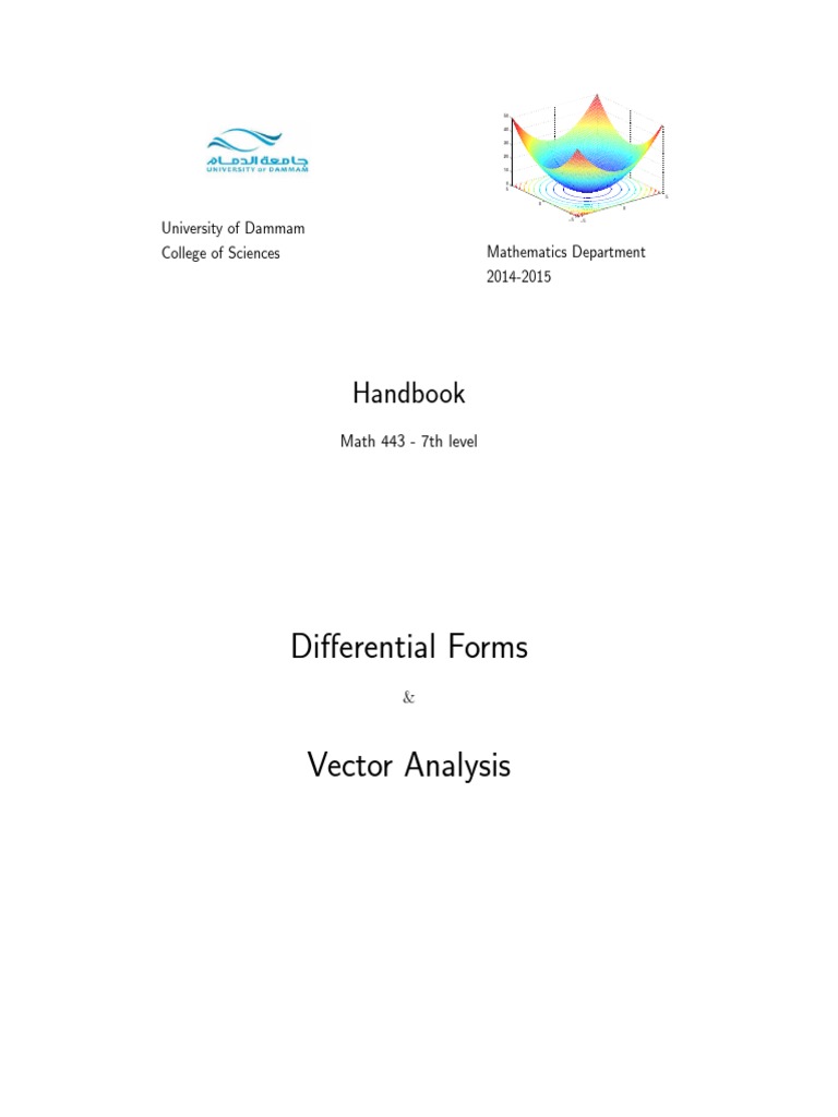 Diff Forms Vect Anal Book 2 Up 5 | PDF | Differential Form | Derivative