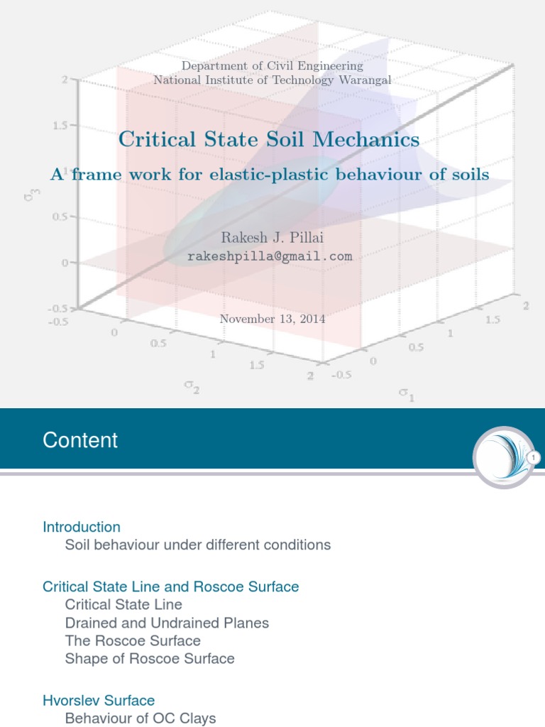 An In-Depth Review of Critical State Soil Mechanics: Key Concepts ...