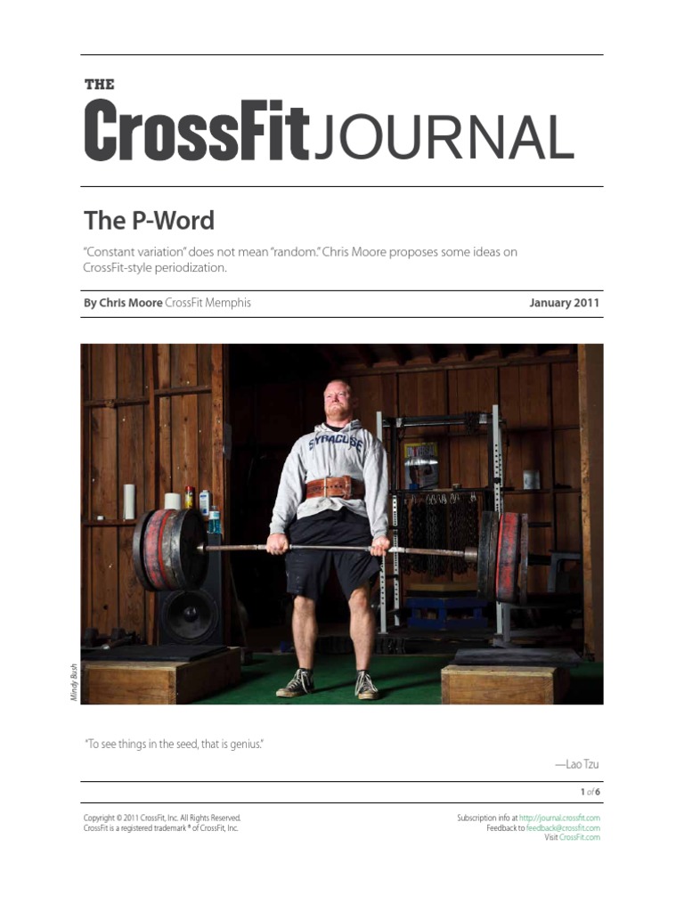 Crossfit Journal - The P-Word | Recreation | Athletic Sports