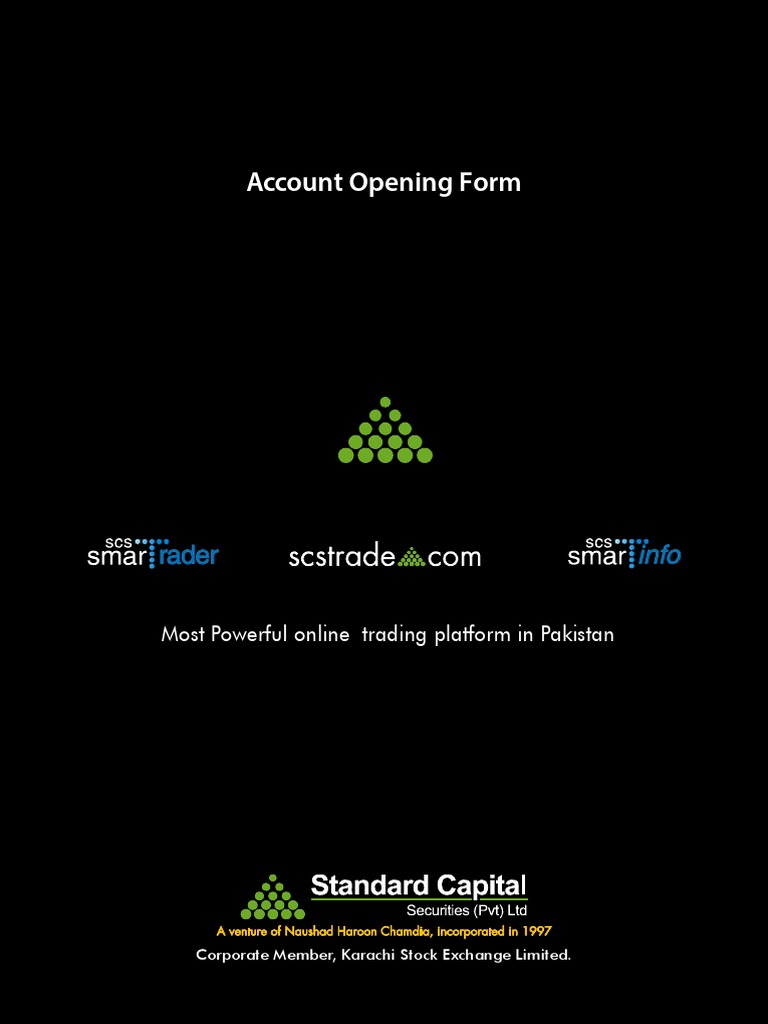 CDC Account Opening Form | PDF | Margin (Finance) | Securities (Finance)