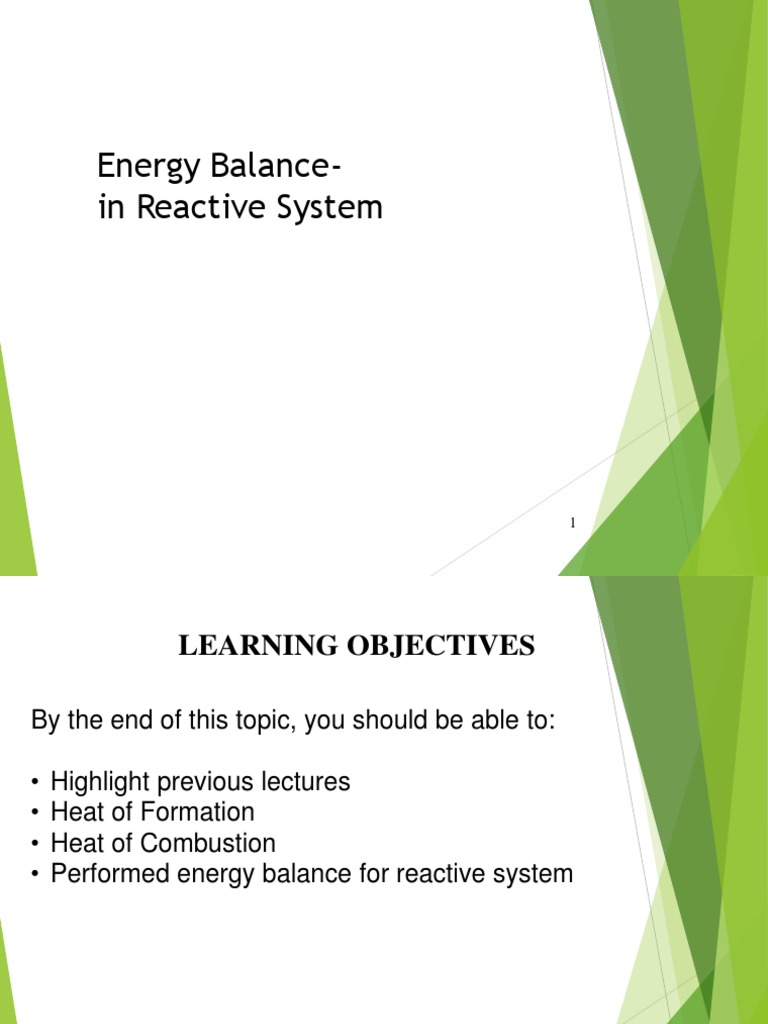 L3 Energy Balance Reactive System | PDF | Combustion | Hydrogen