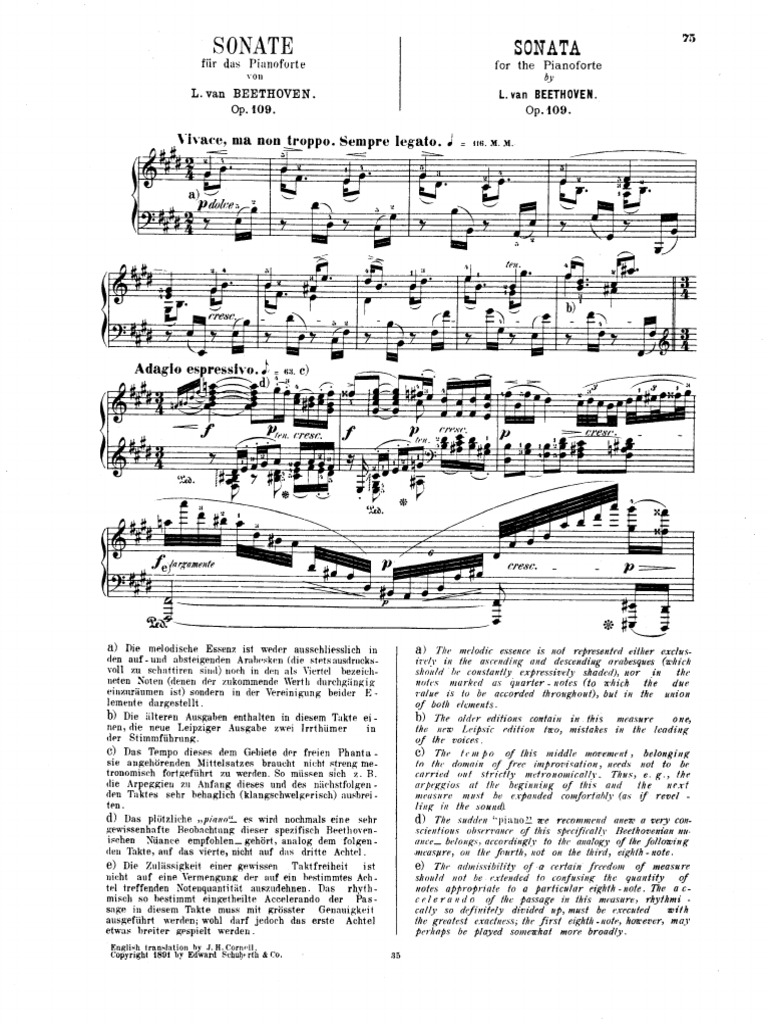 Beethoven Op.109 | PDF