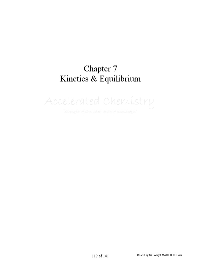 Kinetics & Equilibrium Notes | PDF | Reaction Rate | Chemical Equilibrium