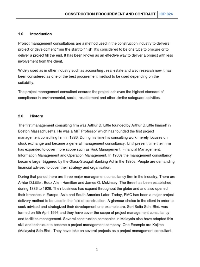 Project Management Consuttant 3 | PDF | Construction Bidding | Procurement