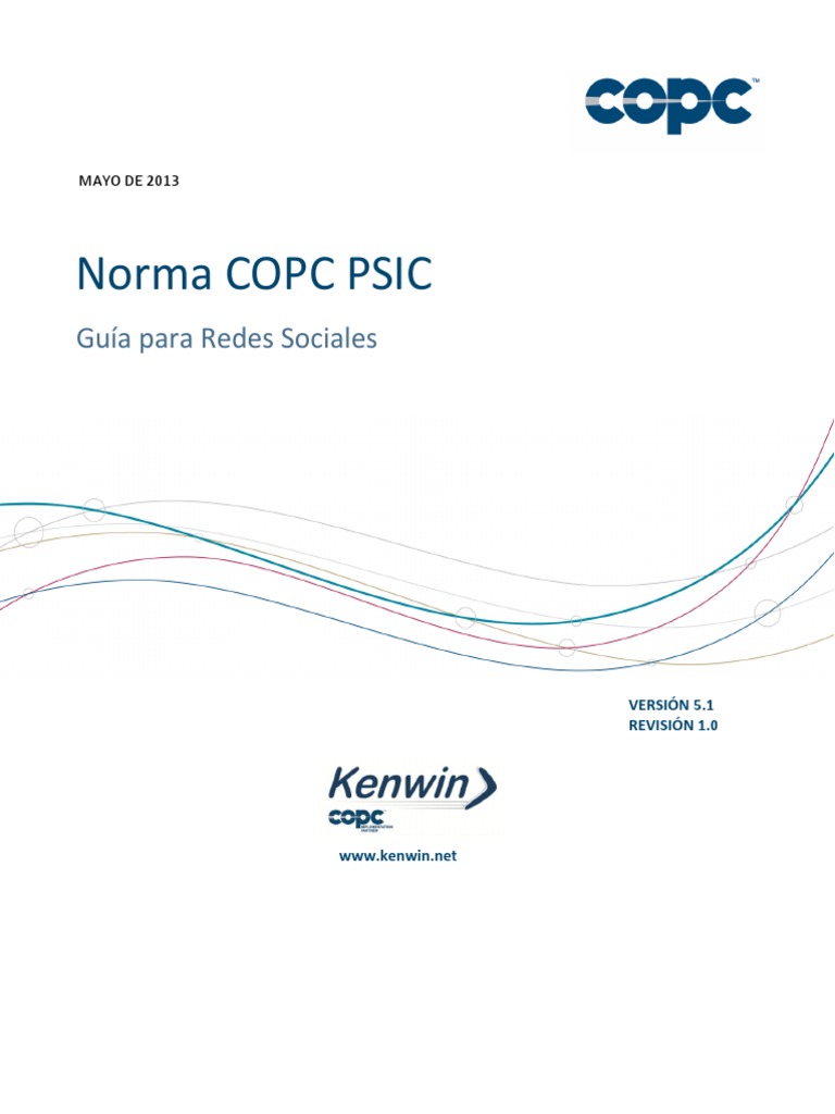 COPC 2012 Versión 5.1 Guía Redes Sociales - 3X Jun 13 - Esp | PDF ...
