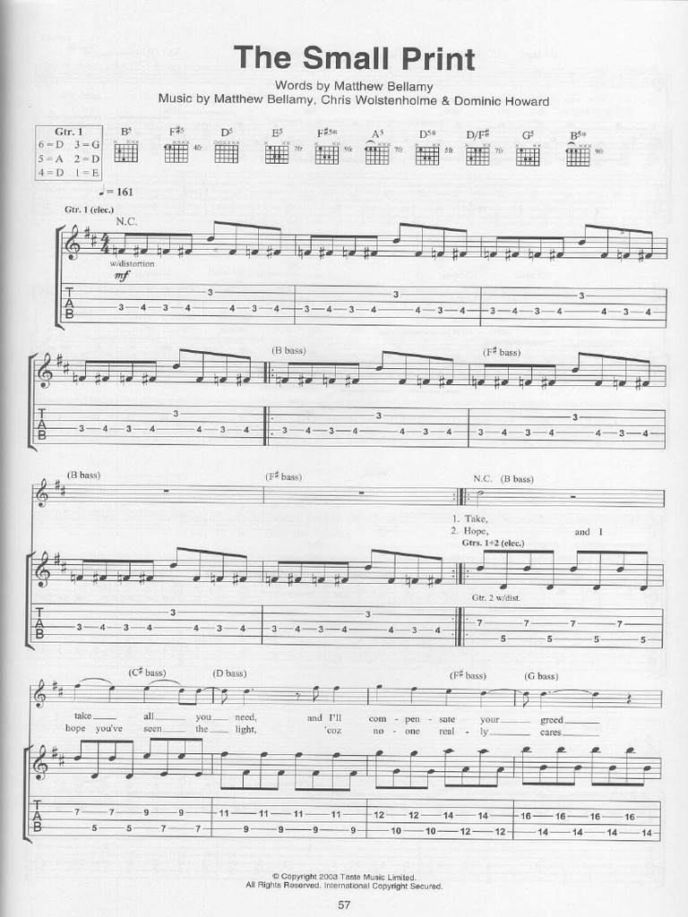 Muse - The Small Print | PDF
