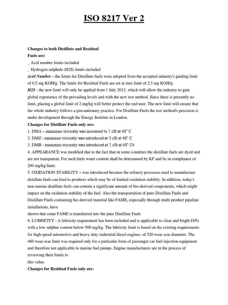 Iso-8217 - 1 | PDF | Fuel Oil | Biodiesel