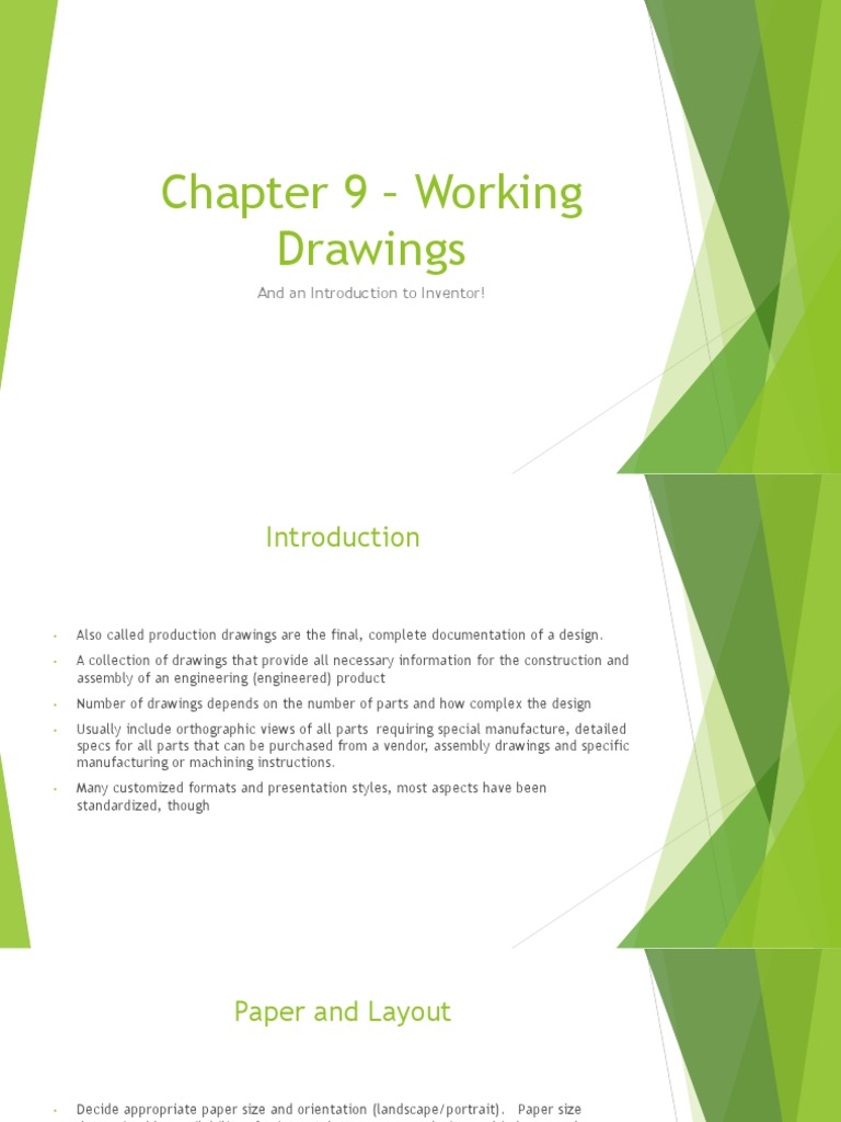 Working Drawings in Inventor 9 | PDF | Specification (Technical ...