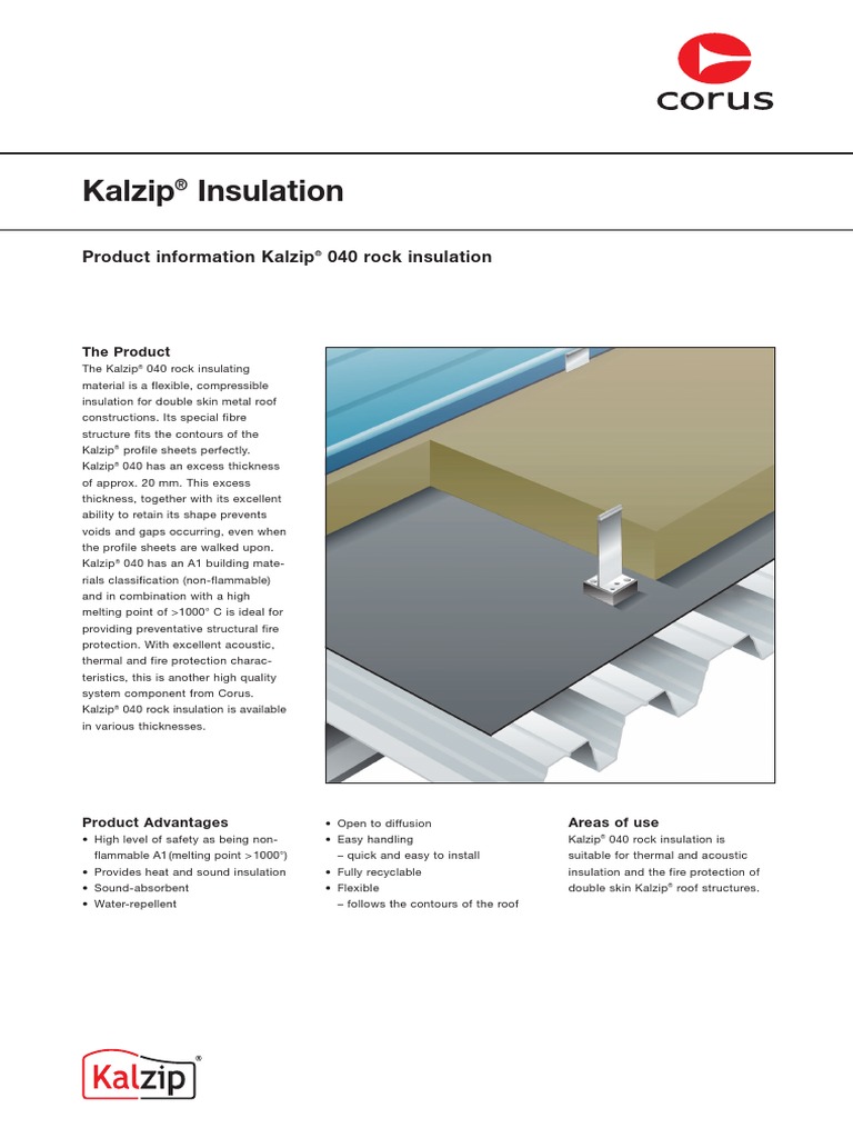 UK-Kalzip Insulation 040 | PDF | Building Insulation | Roof