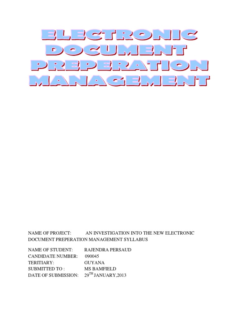 Edpm Sba Rajendra Persaud Form 5arts | PDF | Operating System | Digital ...