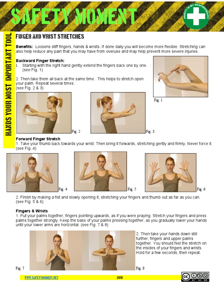 Safety Moment Hand Exercise | PDF | Hand | Sports