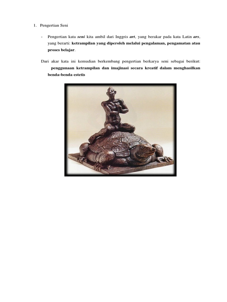 Pengertian Seni Keterampilan Dan Budaya 2 | PDF | Seni | Sains & Matematika