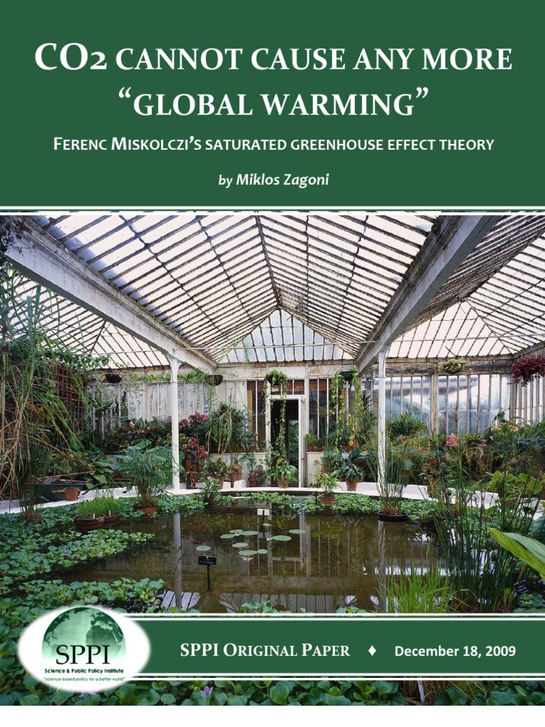 Saturated Greenhouse Effect Theory Pdf Greenhouse Effect
