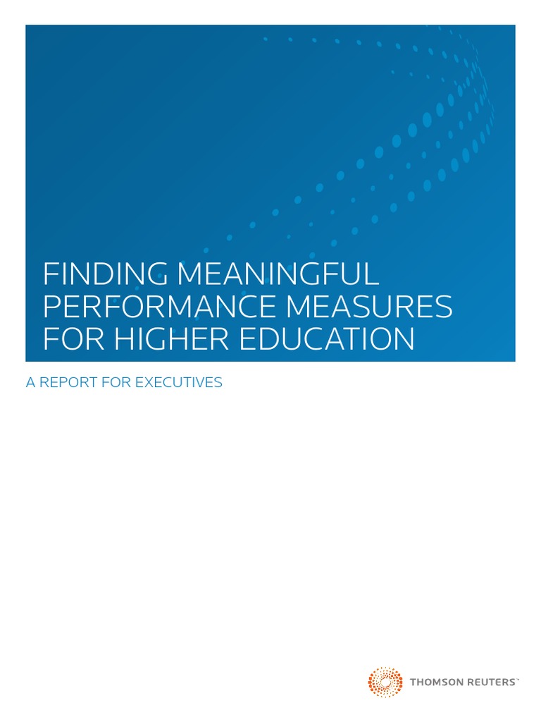 Higher Ed Exec Report | PDF | Citation | Evaluation