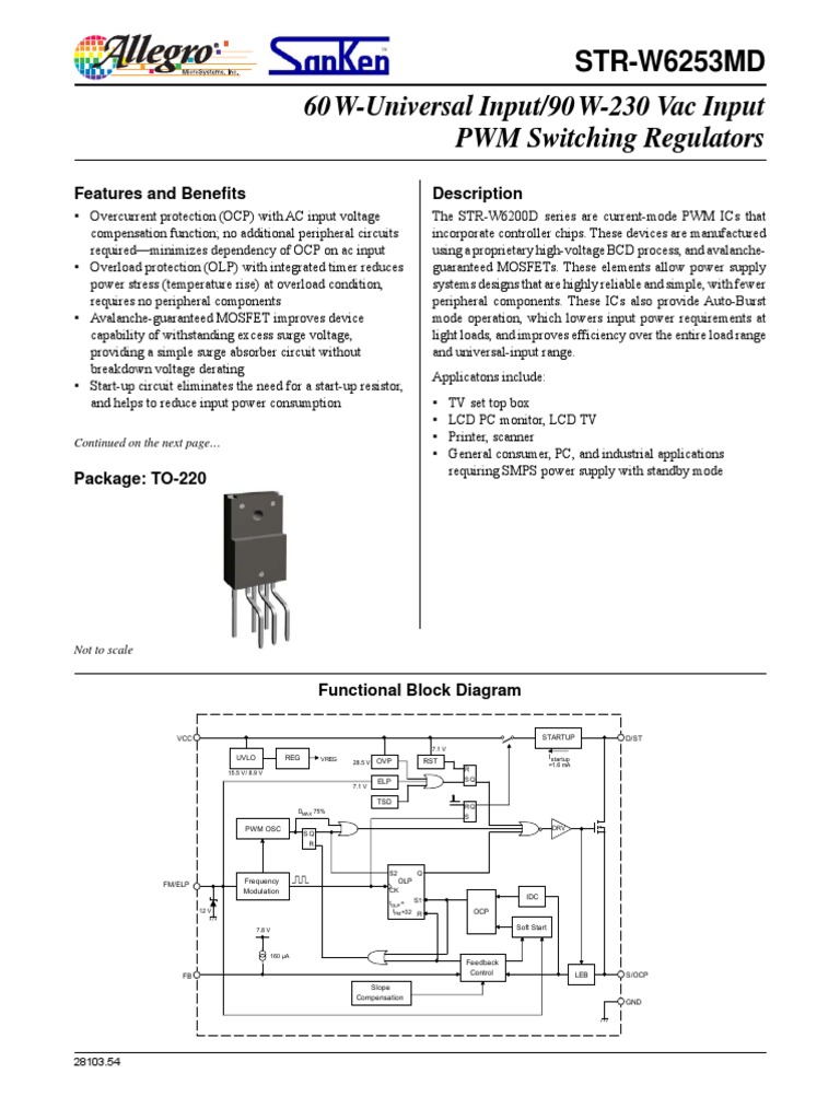 STRW6253 | PDF | Reliability Engineering | Power Supply