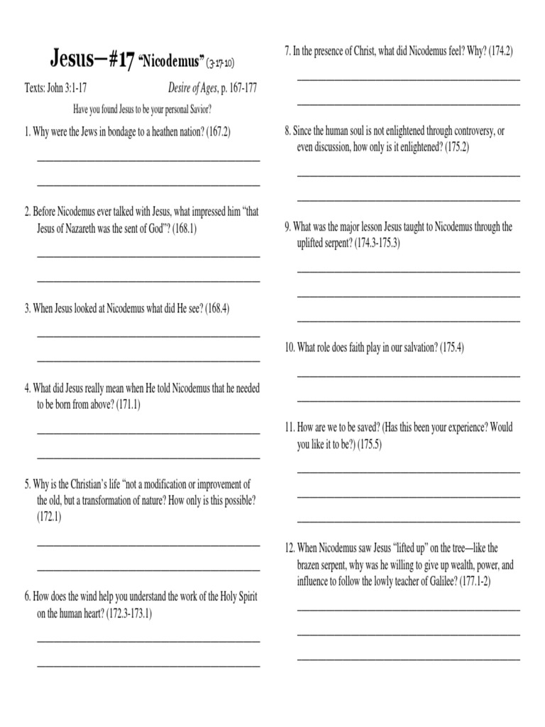 17 Nicodemus | PDF