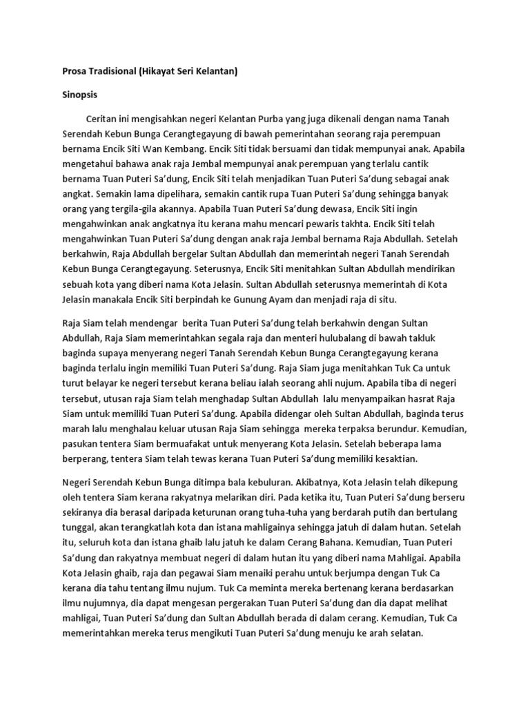Prosa Tradisional | PDF