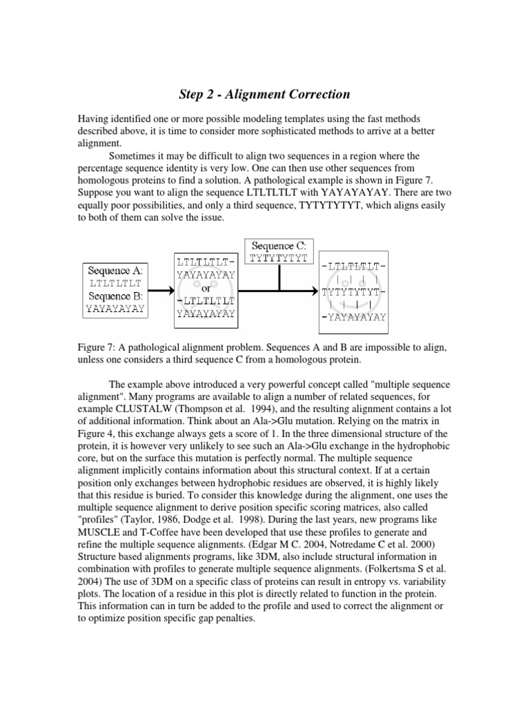 Alignment Correction | PDF | Sequence Alignment | Bioinformatics