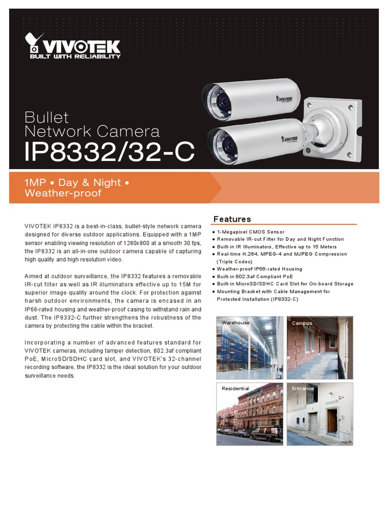 IP8332 C Datasheet | PDF | File Transfer Protocol | Camera