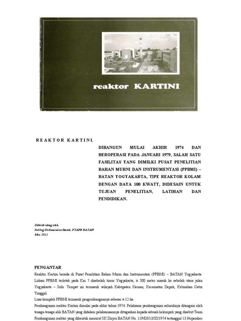 Buku Reaktor Kartini 1 | PDF