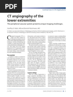 Lower Extremity Runoff CTA Protocol | PDF | Ct Scan | Angiography