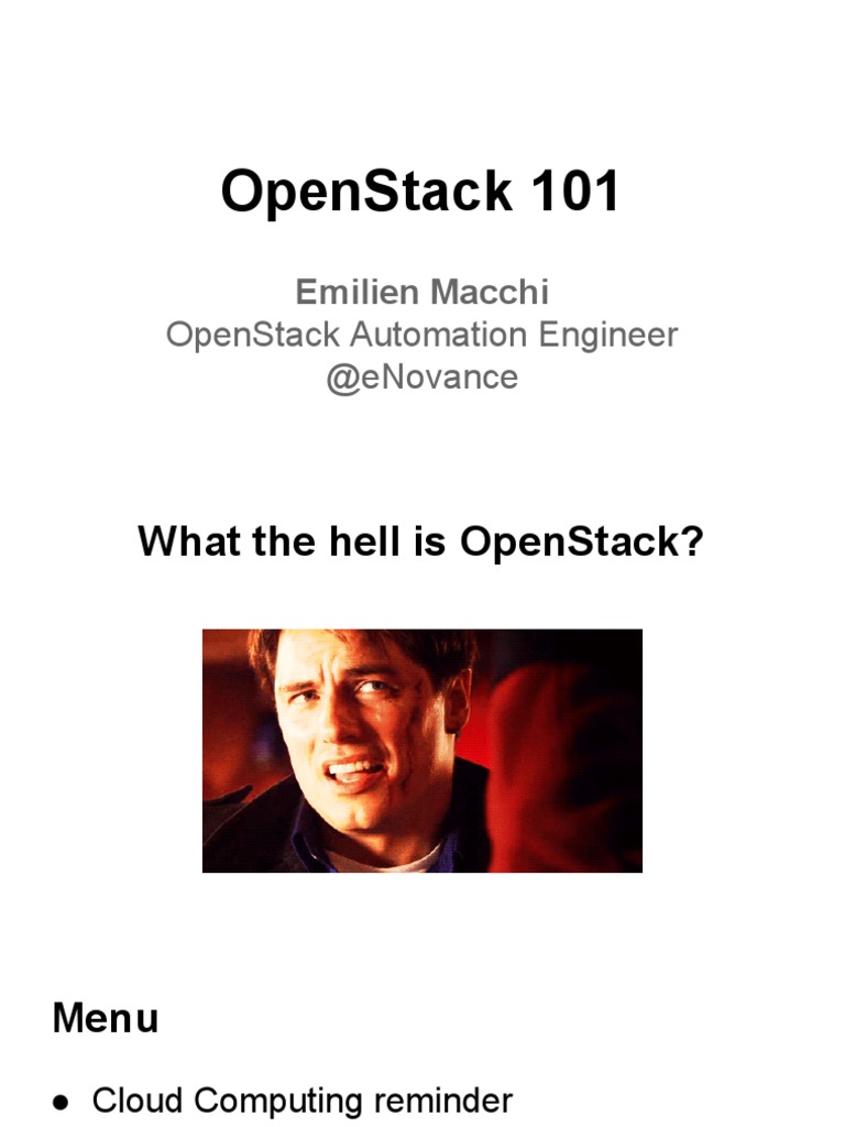 OpenStack 101 | Download Free PDF | Open Stack | Cloud Computing