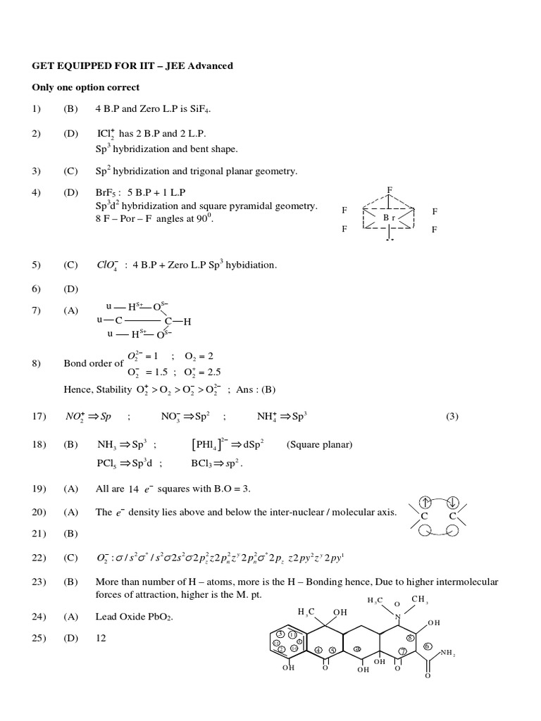 Chemical Bonding Solution | PDF | Chemical Polarity | Chemical Bond