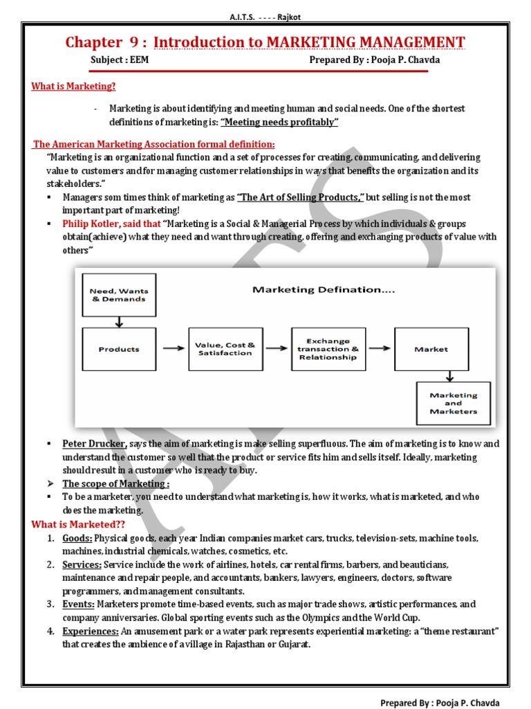 EEM - Module 9 Marketing Management | PDF | Market Segmentation | Pricing