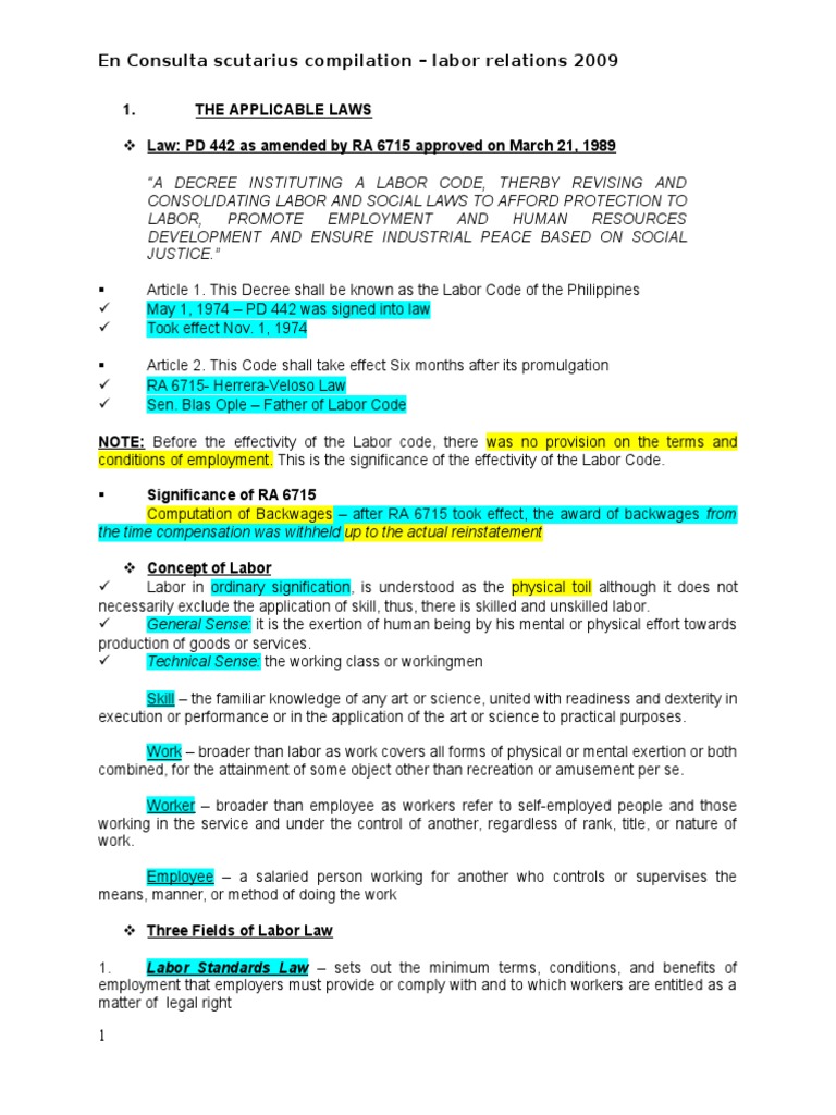 Labor Relations | PDF | Serfdom | Employment